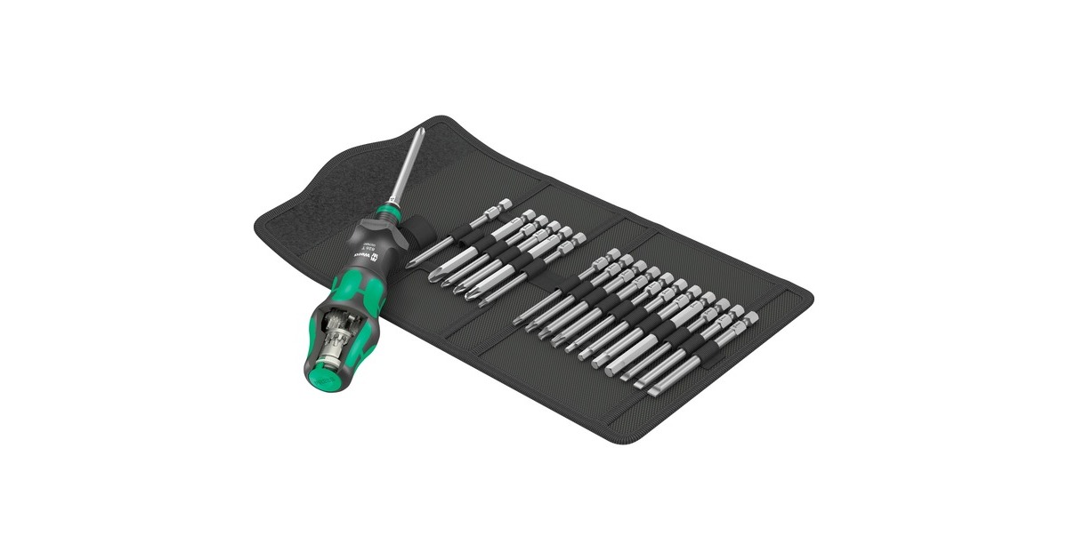 Wera Kraftform Kompakt Turbo 1 dopsleutel Zwart/groen