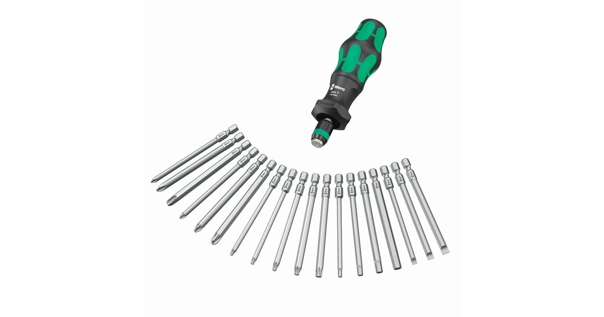 Wera Kraftform Kompakt Turbo 1 dopsleutel Zwart/groen
