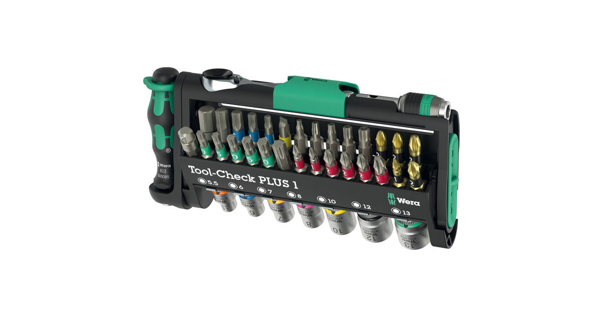 Wera Tool-Check PLUS 1, 39-delig bitset Zwart/groen