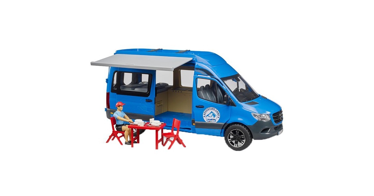 bruder Mercedes-Benz Sprinter Camper met chauffeur Modelvoertuig 02684