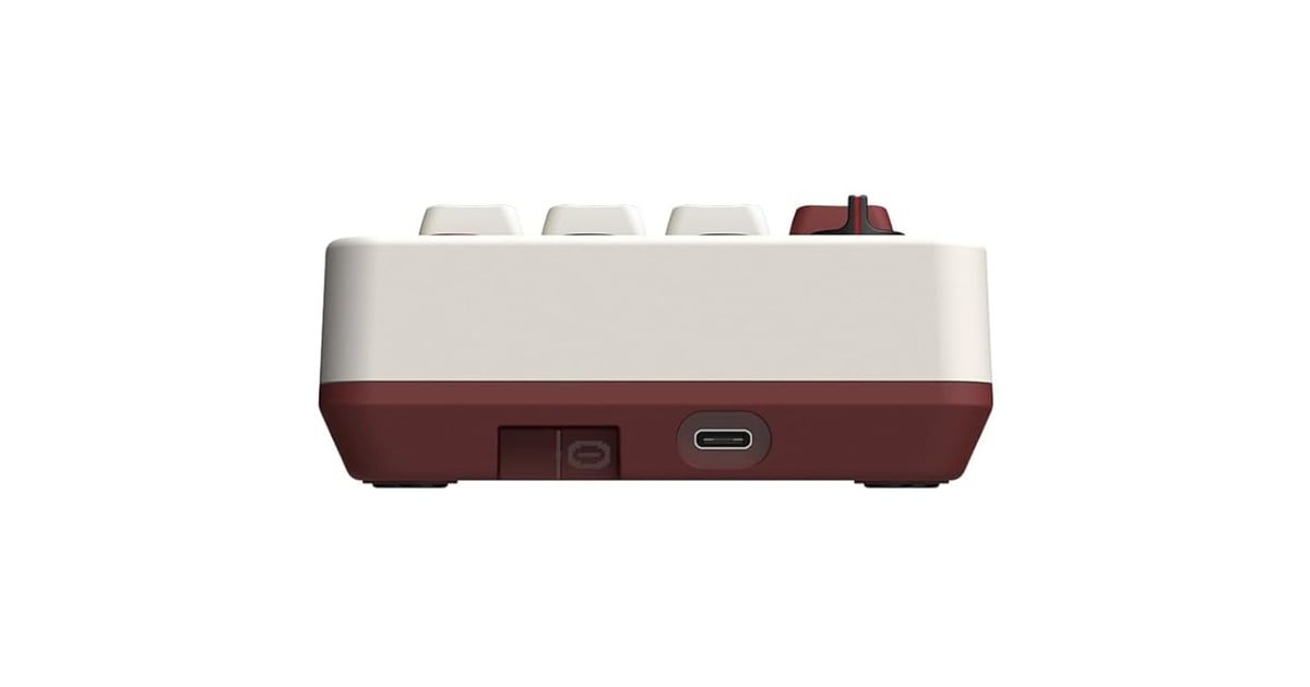 8BitDo Famicom Bundel, gaming toetsenbord Beige/rood, US lay-out, Kailh ...
