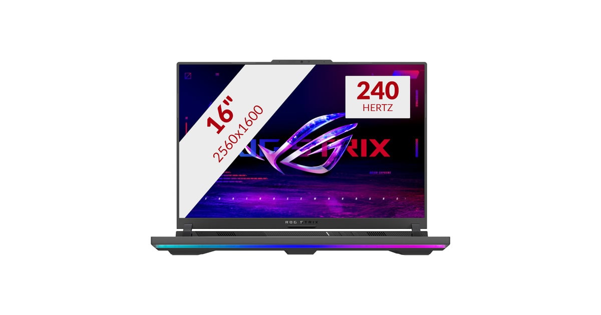 ASUS ROG Strix G16 G614PM-S5017W 16" gaming laptop Donkergrijs | Ryzen ...