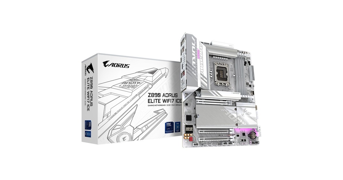 GIGABYTE Z890 AORUS ELITE WIFI7 ICE socket 1851 moederbord RAID, 2.5Gb ...