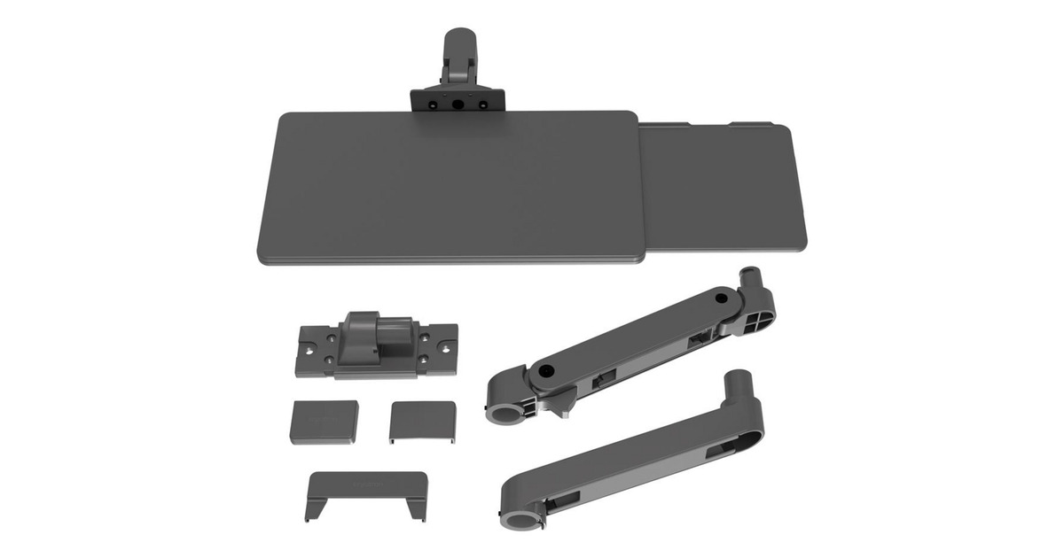Ergotron LX Pro Wall Keyboard Arm bevestiging Donkergrijs