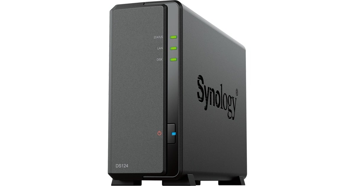 Synology DiskStation DS124 nas Zwart, USB-A 3.2 (5 Gbit/s)