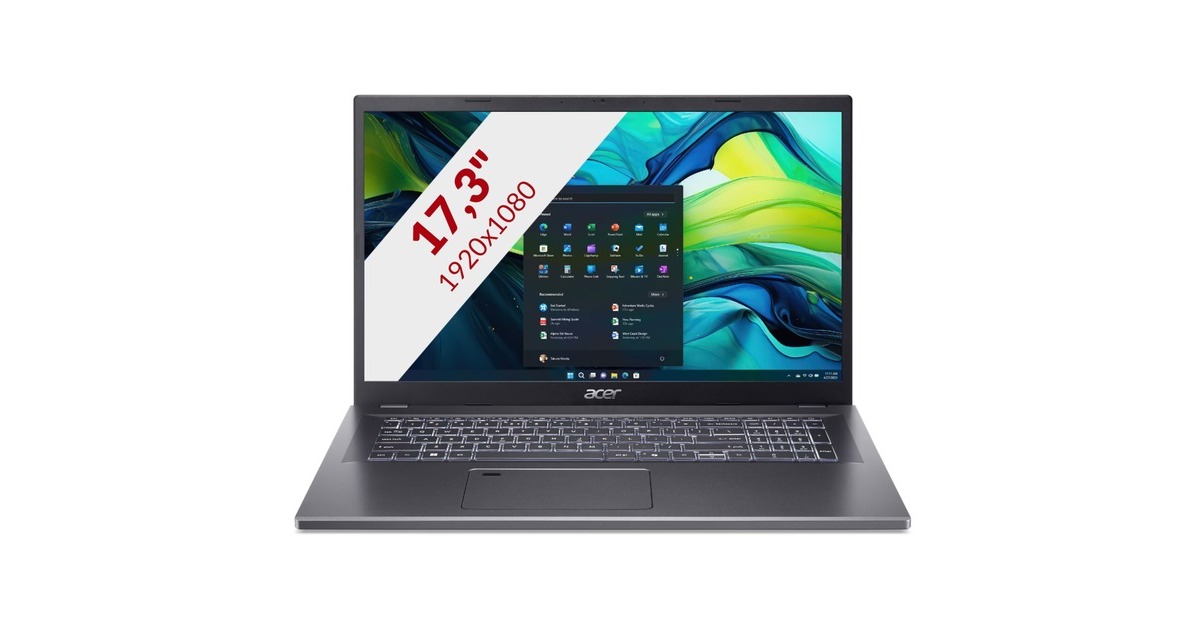 Acer Aspire 17 Pro A17-51M-55TR 17.3" laptop Grijs | Core 5 120U ...