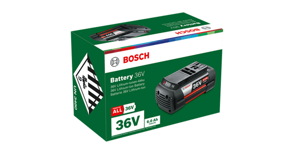 Bosch Doe-het-zelf en tuin GBA 36V 6.0Ah Accu oplaadbare batterij Zwart