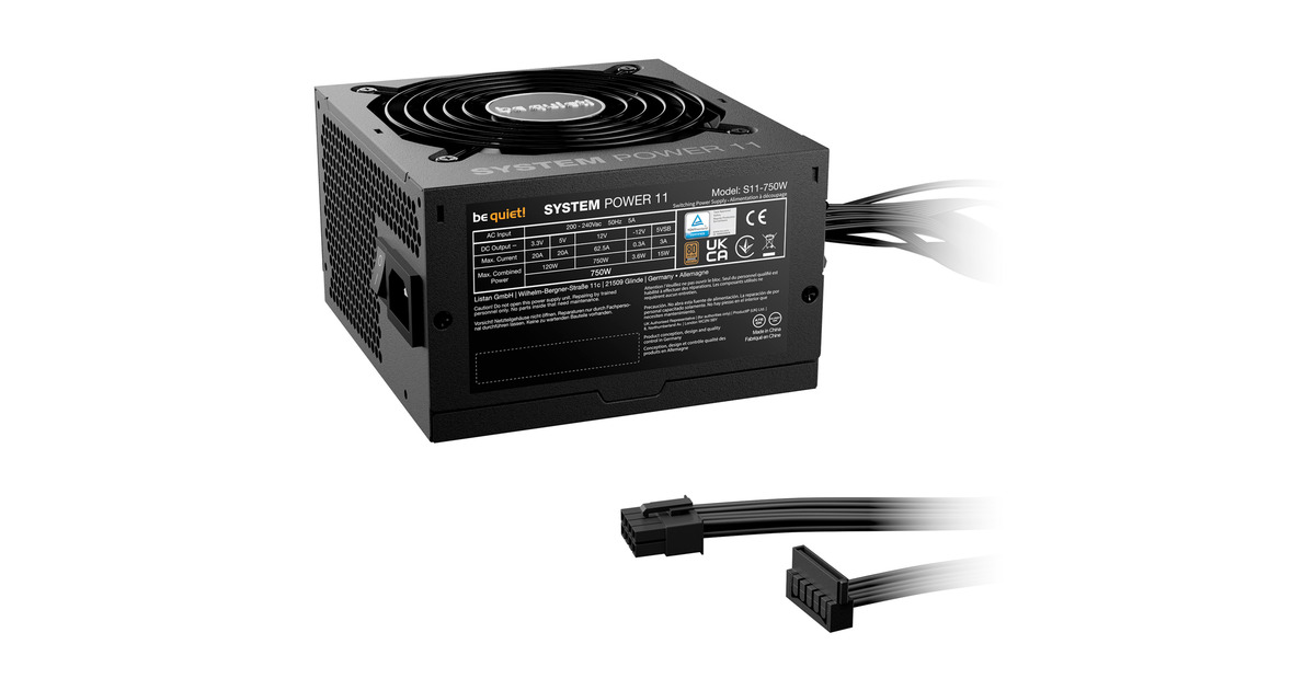be quiet! System Power 11, 750 Watt voeding Zwart, 1x 12-Pin High Power ...