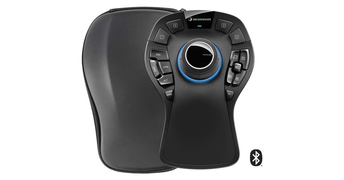 3DConnexion SpaceMouse Pro Wireless - Bluetooth Edition Zwart