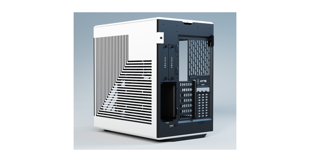 HYTE Y60 midi tower behuizing Wit/zwart | 3x USB-A | Tempered Glass