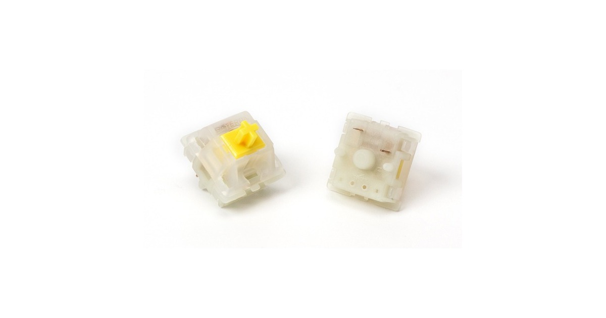 Keychron Gateron KS-3 Milky Pro Switch - Yellow keyboard switches Geel ...