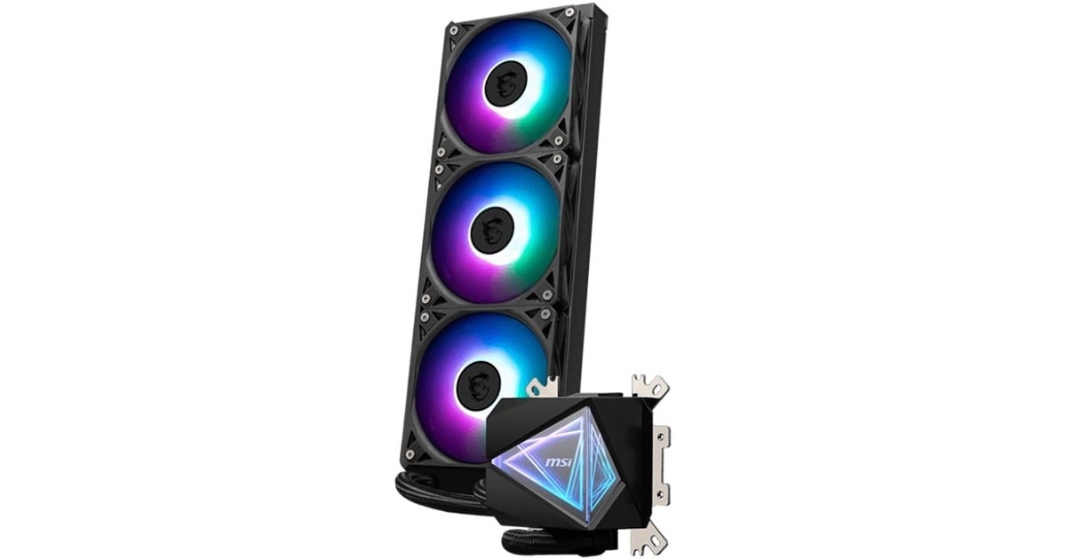MSI MAG CORELIQUID I360 waterkoeling Zwart, 4-pin PWM fan-connector Outlet