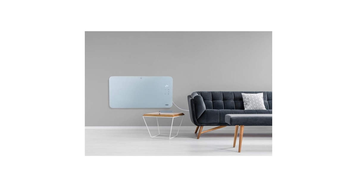 Princess Smart Glazen Paneelverwarmer 1500W convector Wit, Wi-Fi