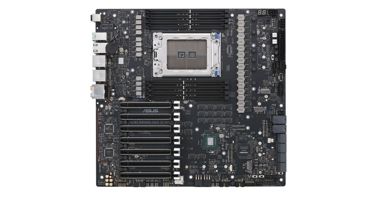 ASUS Pro WS WRX80E-SAGE SE WIFI II socket sWRX8 moederbord RAID, 2x ...