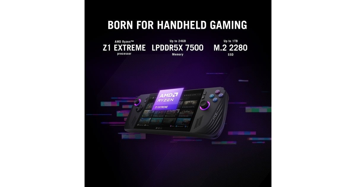 ASUS ROG Ally X (RC72LA-NH007W) handheld game console Zwart, 24 GB | 1 ...