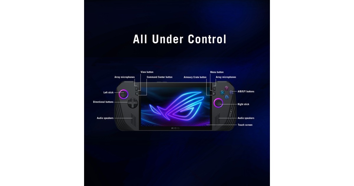 ASUS ROG Ally X (RC72LA-NH007W) handheld game console Zwart, 24 GB | 1 ...