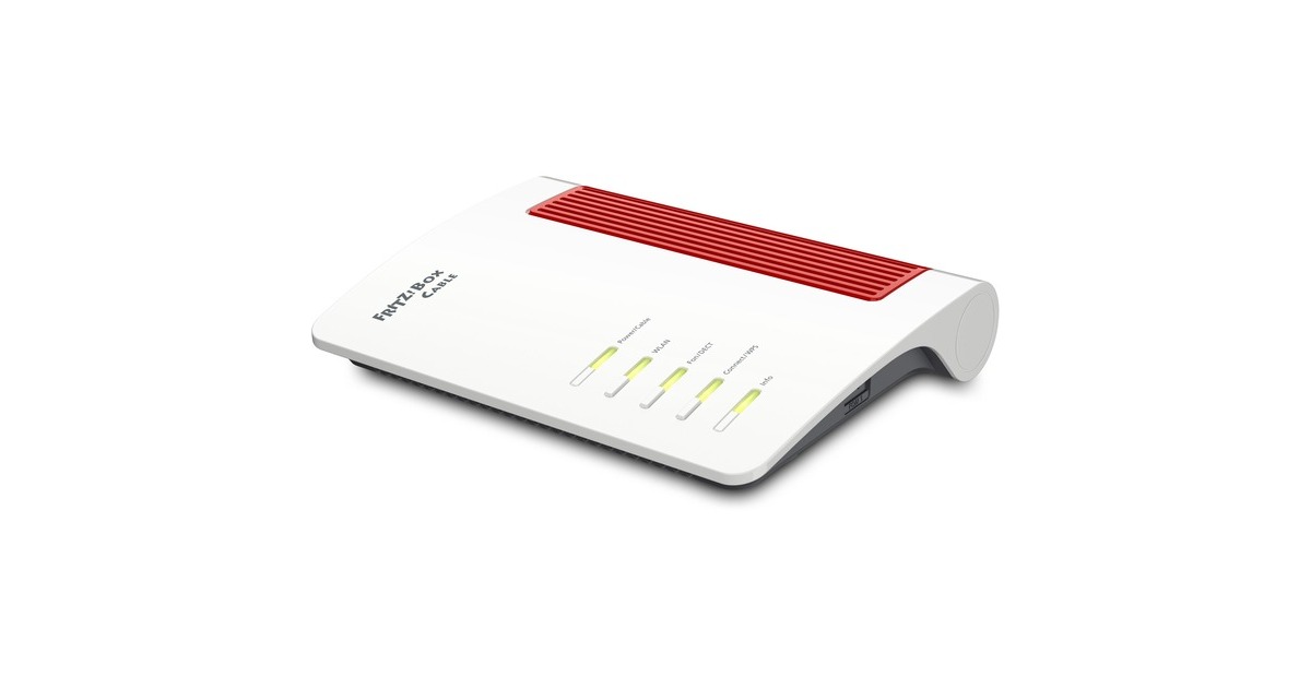 FRITZ! Box 6660 Cable International router Wit/rood, Mesh Wi-Fi