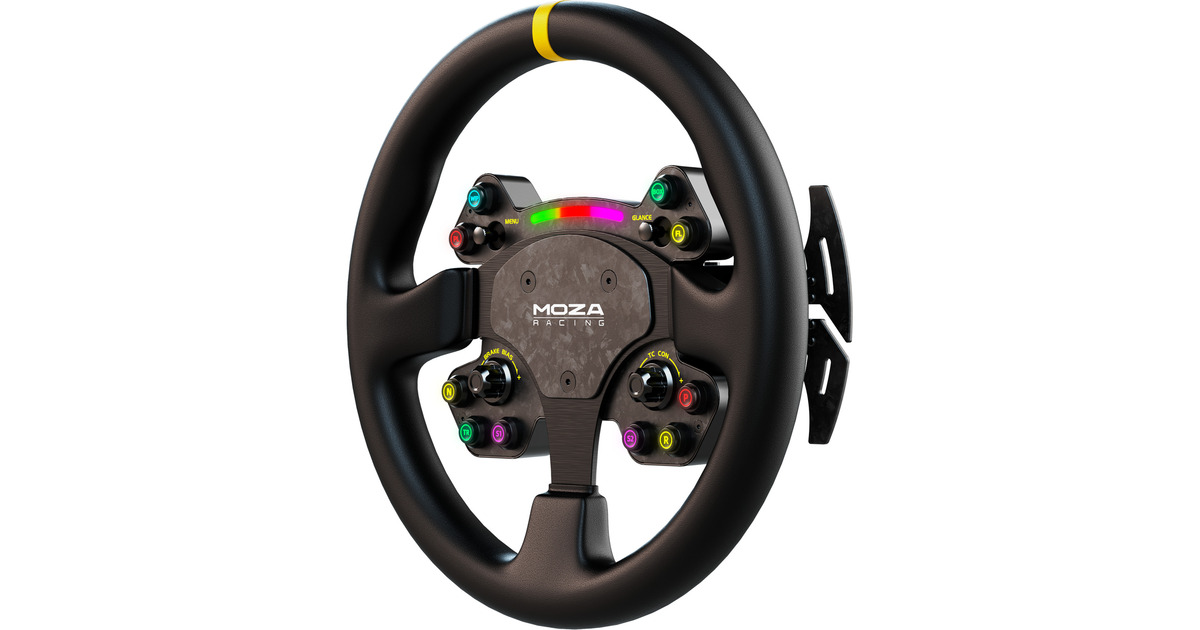 MOZA Racing RS V2 stuurwiel + R12 V2 stuurbasis + SR-P Pedal Set ...