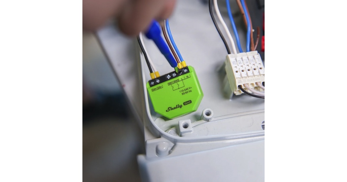 Shelly DALI Gen3 dimmer Groen