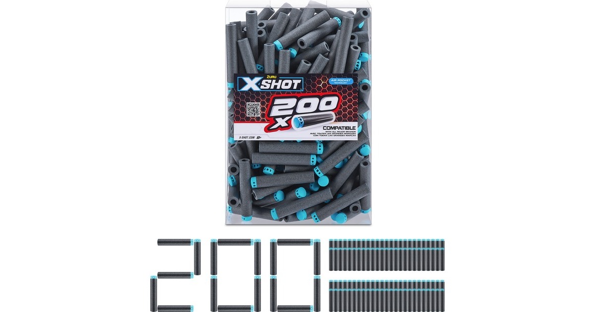 ZURU X-SHOT Refill Darts, 200 Darts Dart blaster 200 Darts