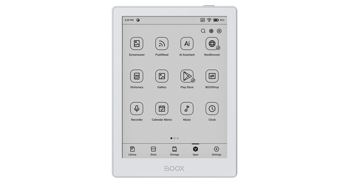 BOOX Go 6 e-reader Wit, 2 GB | 32 GB | Android 11