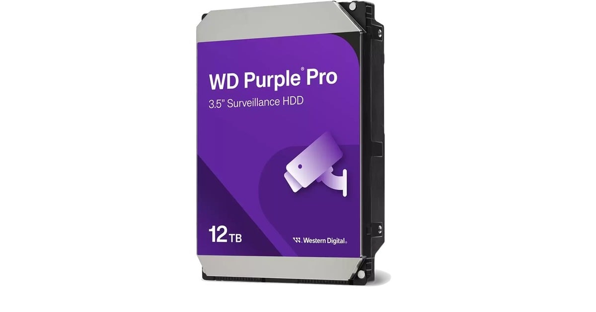 WD Purple Pro 12 TB harde schijf WD122PURP, SATA/600, AF, 24/7