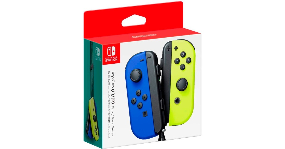 Nintendo Switch Joy-Con controllerset Blauw/neongeel, 2 stuks