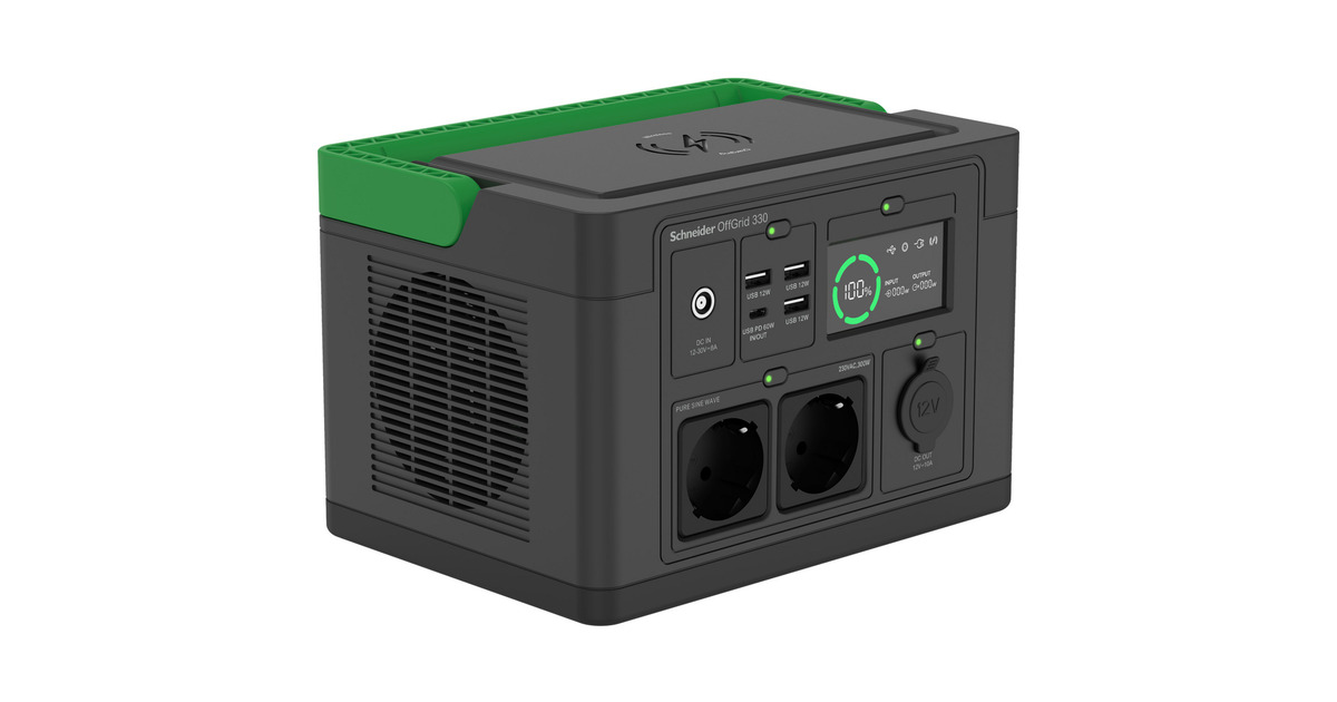 APC Schneider OffGrid draagbare Power Station 330 powerstation Zwart ...