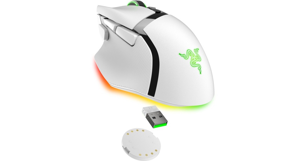 Razer Basilisk V3 Pro gaming muis Wit, USB / Bluetooth / Razer ...