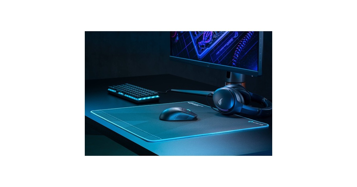 ASUS ROG Hone Ace Aim Lab Edition gaming muismat Zwart