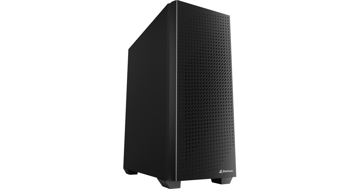 Sharkoon VS9 Black midi tower behuizing Zwart | 3x USB-A