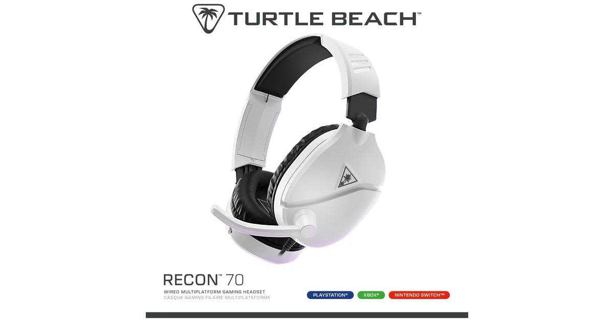 Turtle Beach Ear Force Recon 70P White (2024) over-ear gaming headset ...