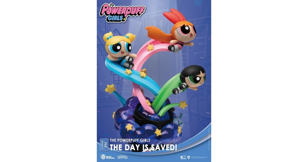 Diverse The Powerpuff Girls: The Day Is Saved PVC Diorama decoratie