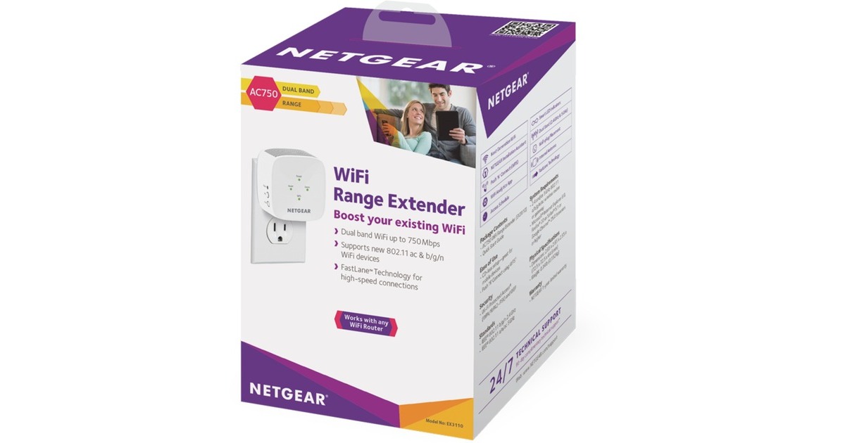 NETGEAR EX3110 – AC750 WiFi Range Extender access point Wit NETGEAR EX3110 – AC750 WiFi Range Extender access point Wit