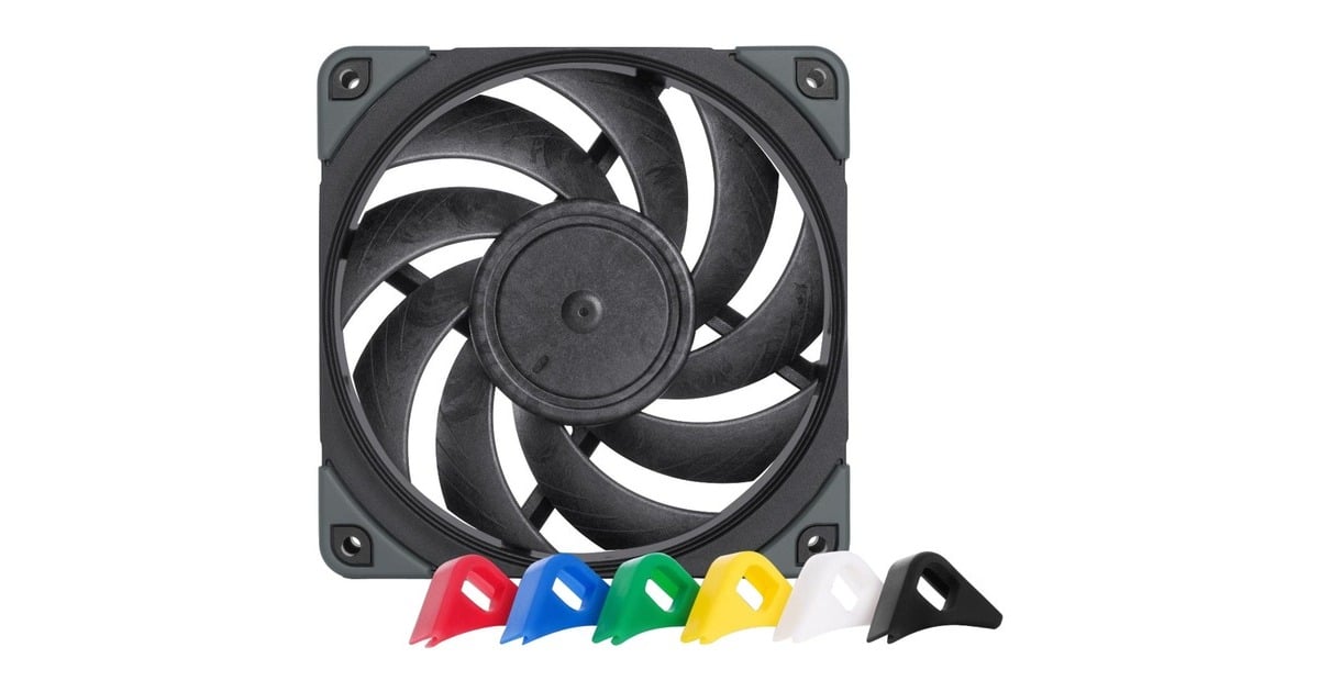 Noctua NF-A12x25 PWM chromax.black.swap case fan Zwart, 120 x 120 x 25 mm