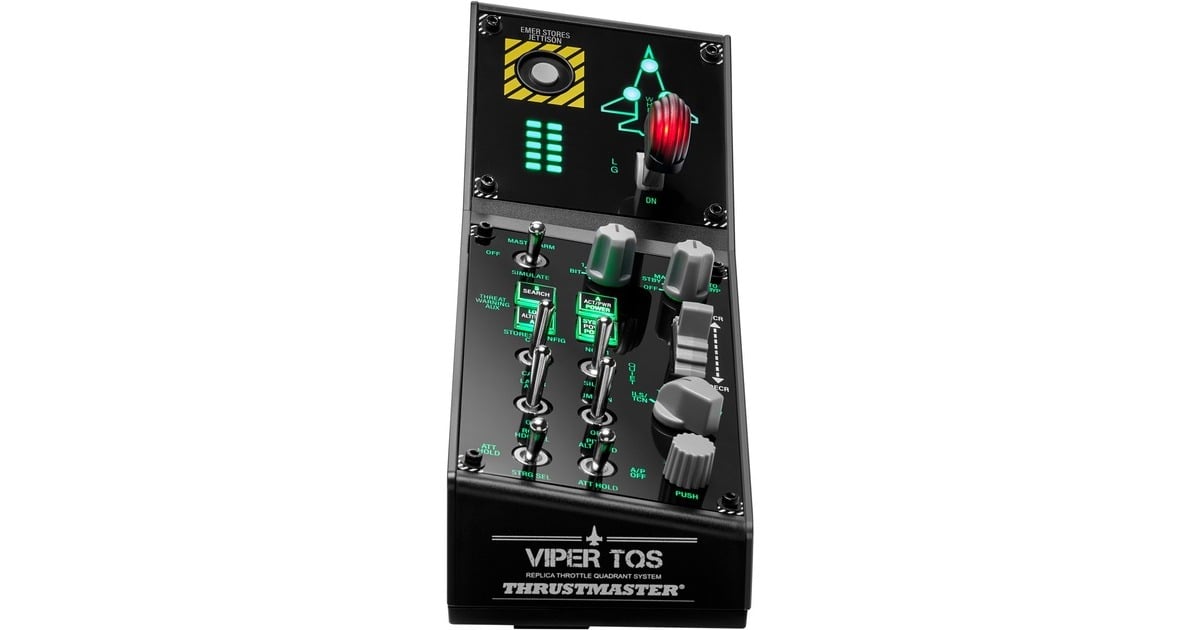 Thrustmaster Viper Panel gaming flight sim bedieningspaneel Zwart, Pc