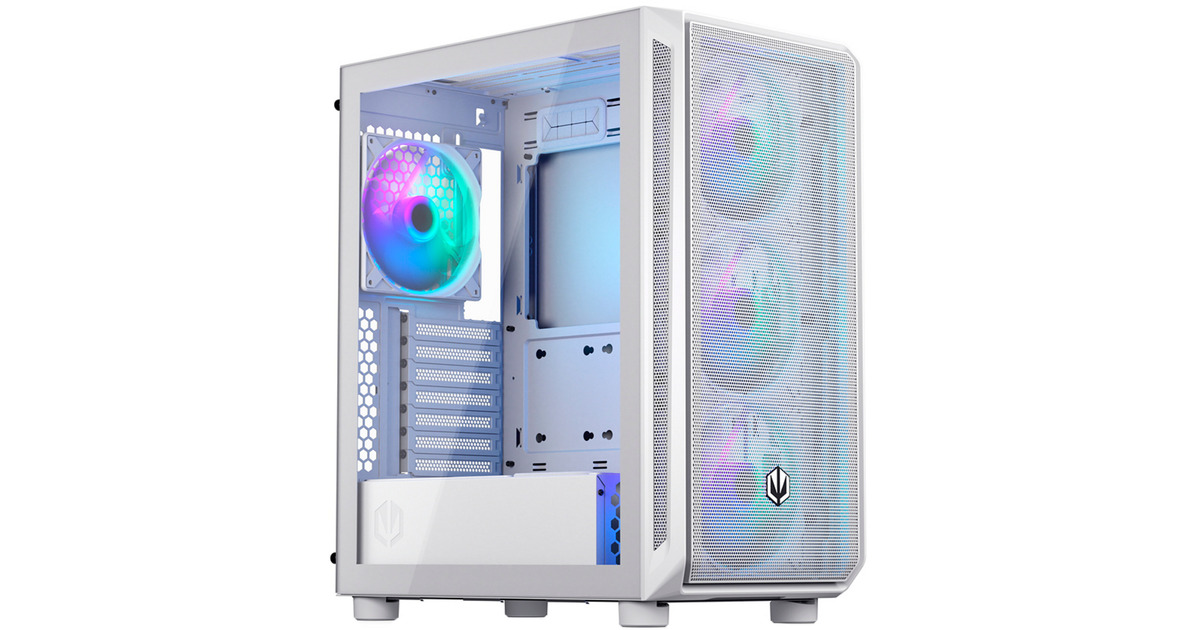 ENDORFY ARX 500 ARGB White midi tower behuizing Wit | 2x USB-A | 1x USB ...