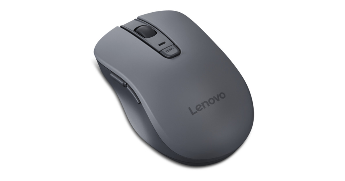 Lenovo WL310 stille Bluetooth-muis Grijs, 800 - 1600 DPI, Bluetooth 5.0