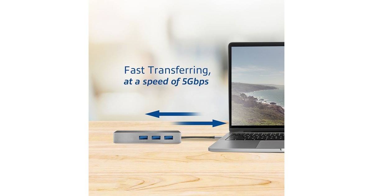ACT Connectivity 3-Poorts USB-C 3.2 (USB 3.0) Hub met Gigabit ethernet ... ACT Connectivity 3-Poorts USB-C 3.2 (USB 3.0) Hub met Gigabit ethernet ...
