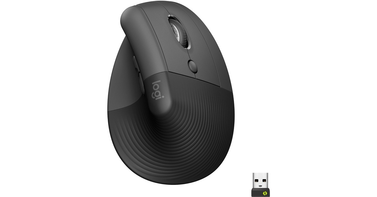 Logitech Lift Vertical Ergonomische Muis - Rechtshandig Grafiet/zwart ...