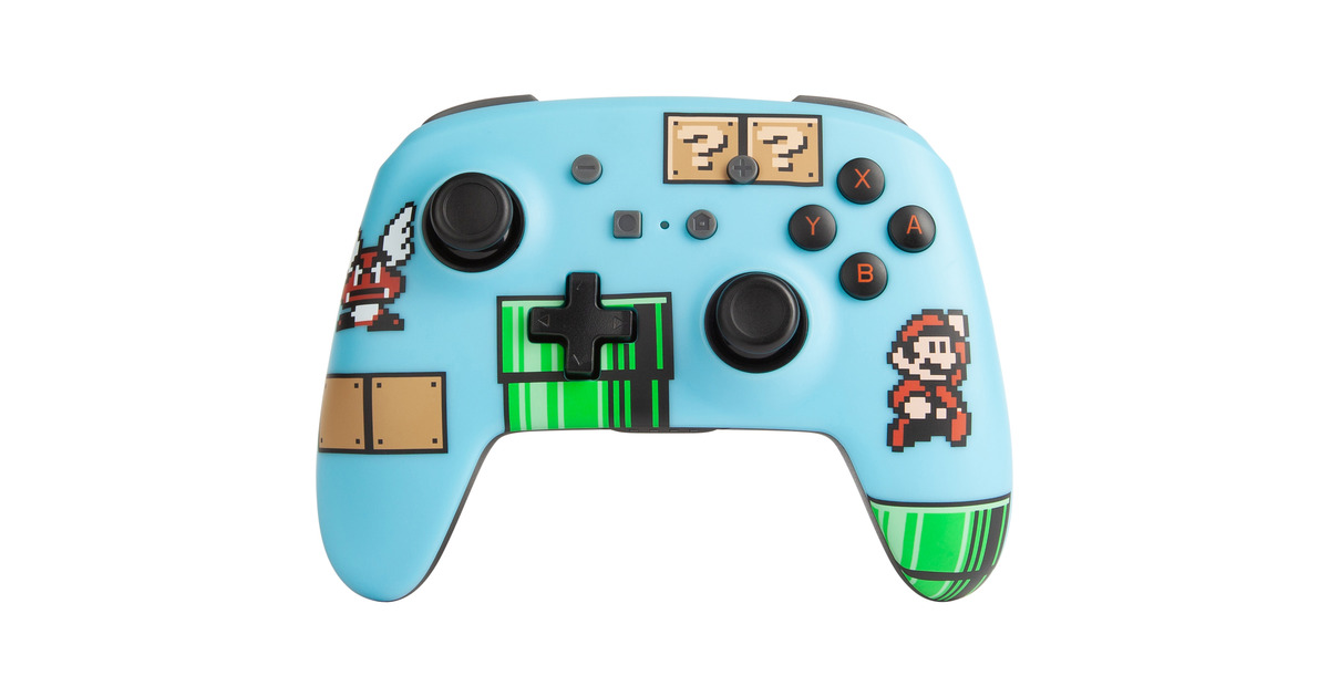 PowerA Enhanced Wireless Controller for Nintendo Switch - SMB3 Blauw