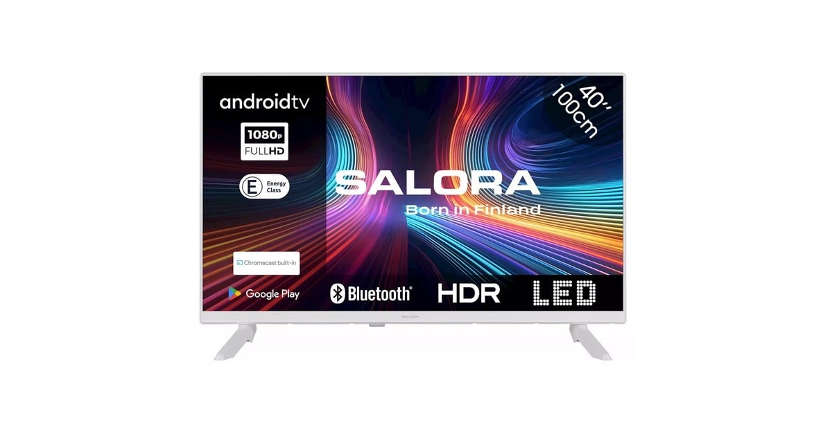 Salora 40FWA555 40" Led-tv Wit, Bluetooth, Wifi, Android