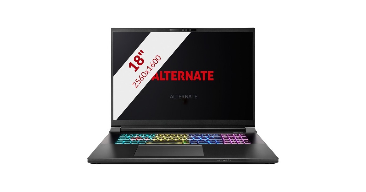 ALTERNATE Thunderstorm 18” - Ultra 9 - RTX 5080 gaming laptop Zwart ...