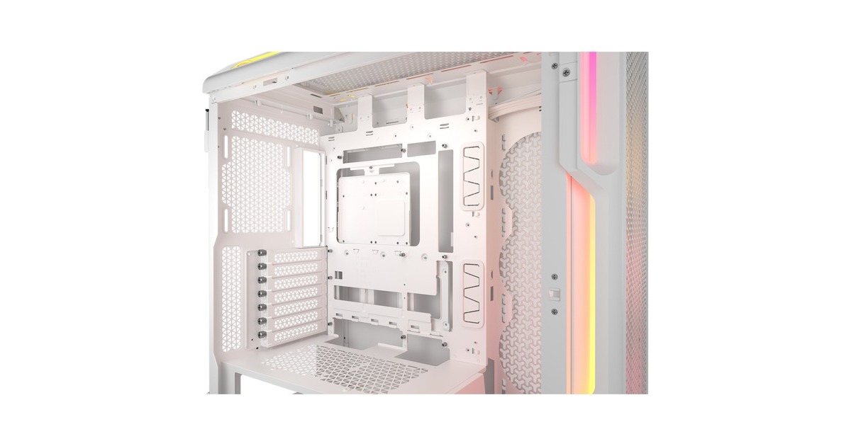 Corsair iCUE LINK 5000T LX RGB midi tower behuizing Wit | 4x USB-A | 1x ...