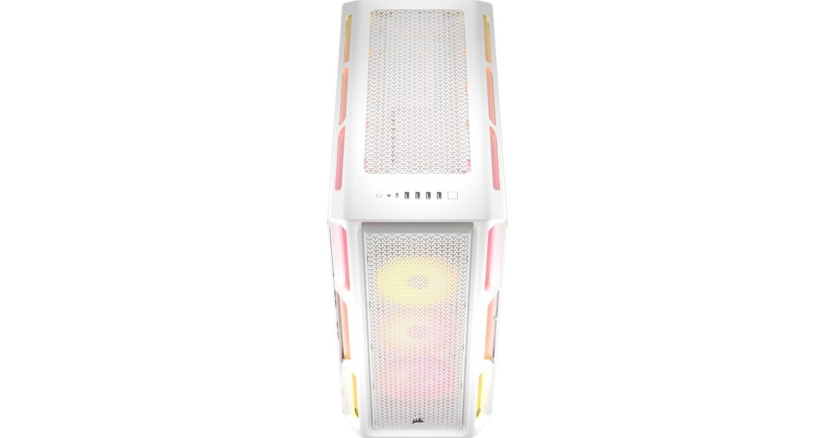 Corsair iCUE LINK 5000T LX RGB midi tower behuizing Wit | 4x USB-A | 1x ...