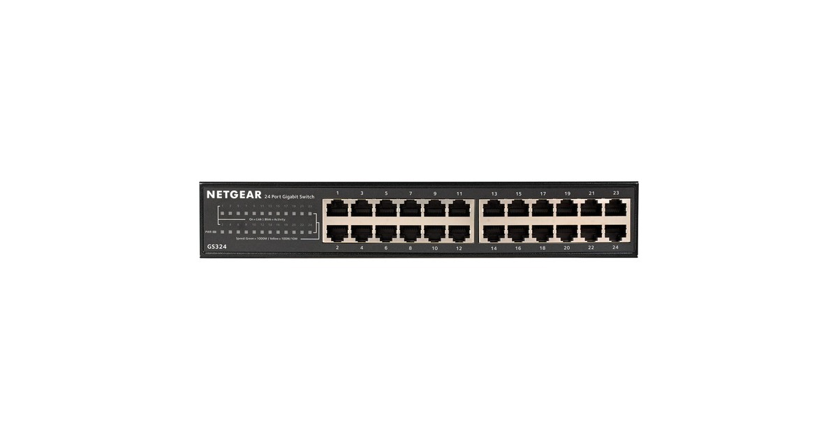NETGEAR GS324 switch Zwart