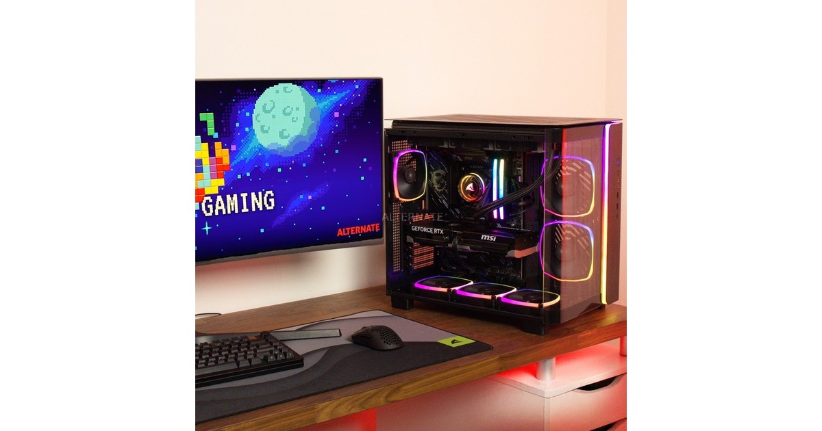 ALTERNATE Thunderstorm Pro Core Ultra 7 – RTX 5080 gaming pc Zwart ...