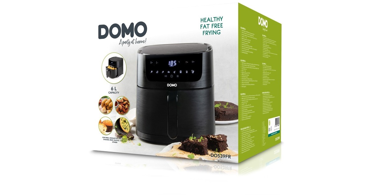 Domo Deli-fryer DO539FR heteluchtfriteuse Zwart, 1.5 kg | 6 liter