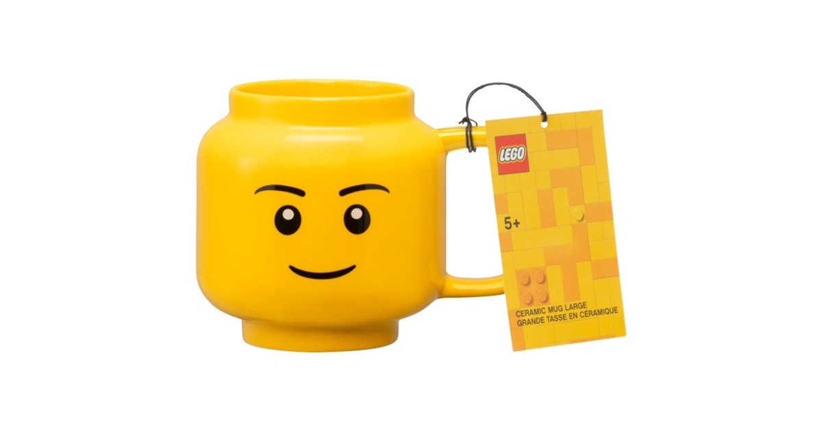 Room Copenhagen LEGO keramische mok - Jongen, groot Geel