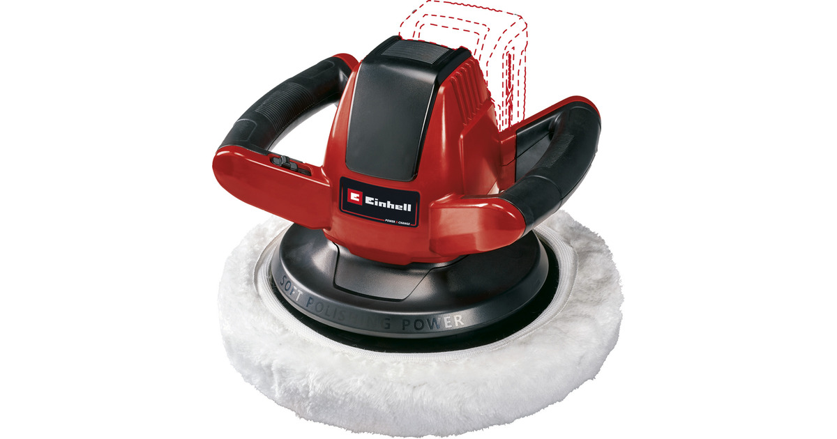 Einhell Accu polijstmachine CE-CB 18/254 Li Solo Rood/zwart, Accu en ...